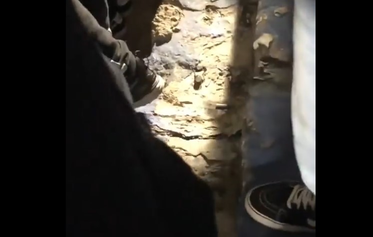 In the video.. a famous stadium cracked and split in half under the ...